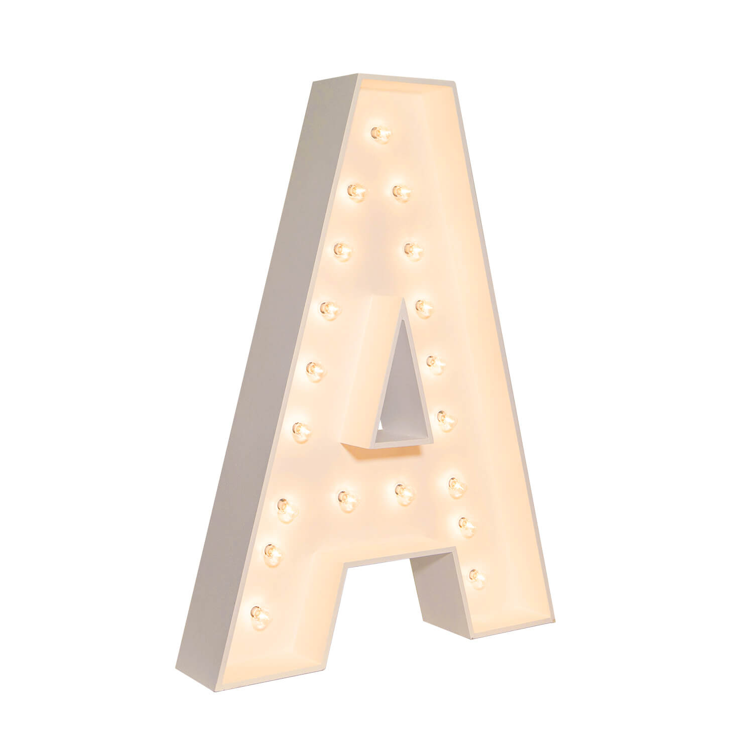Wood Marquee - BOLD FONT - Letter "A" - 4ft Tall