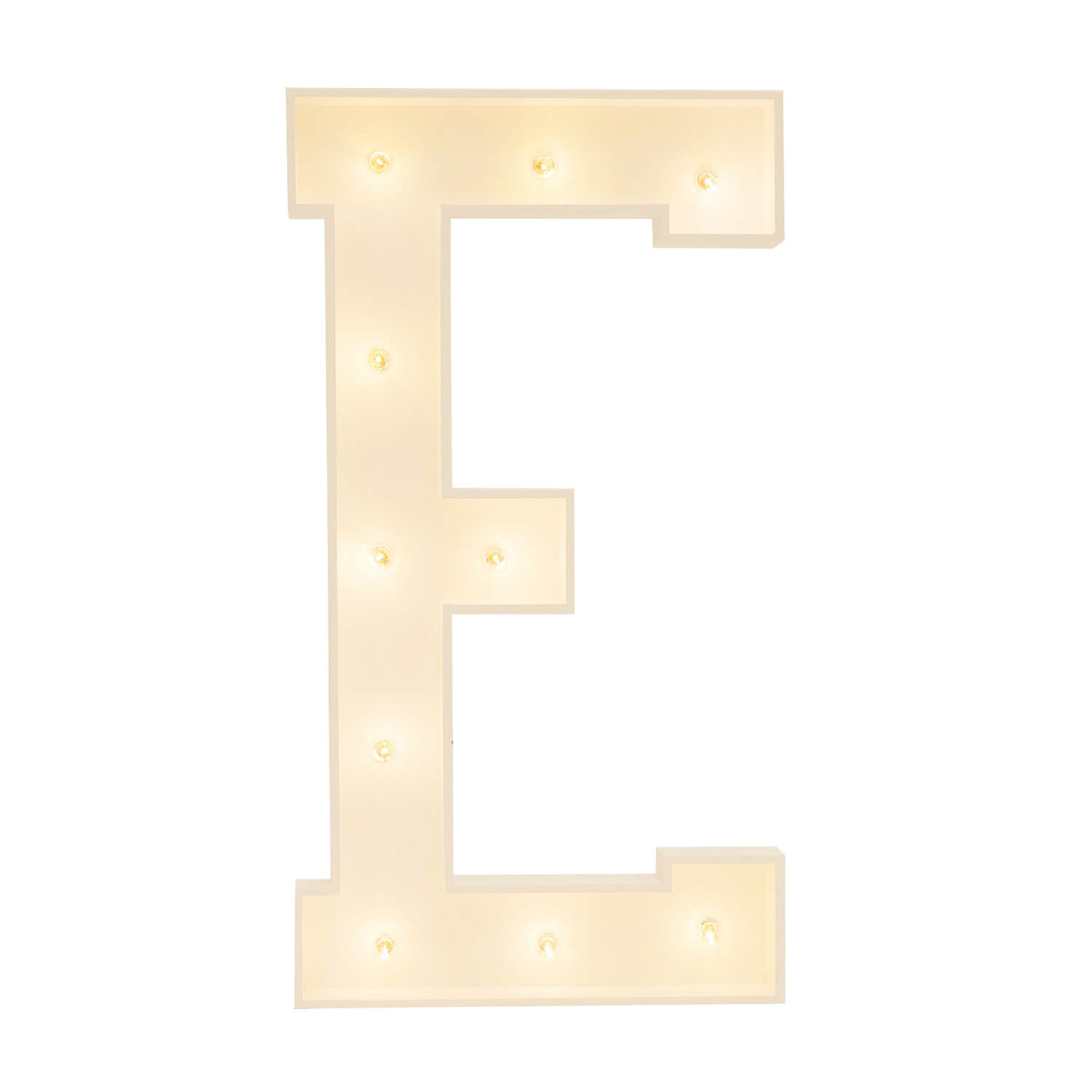 Wood Marquee Letter "E"