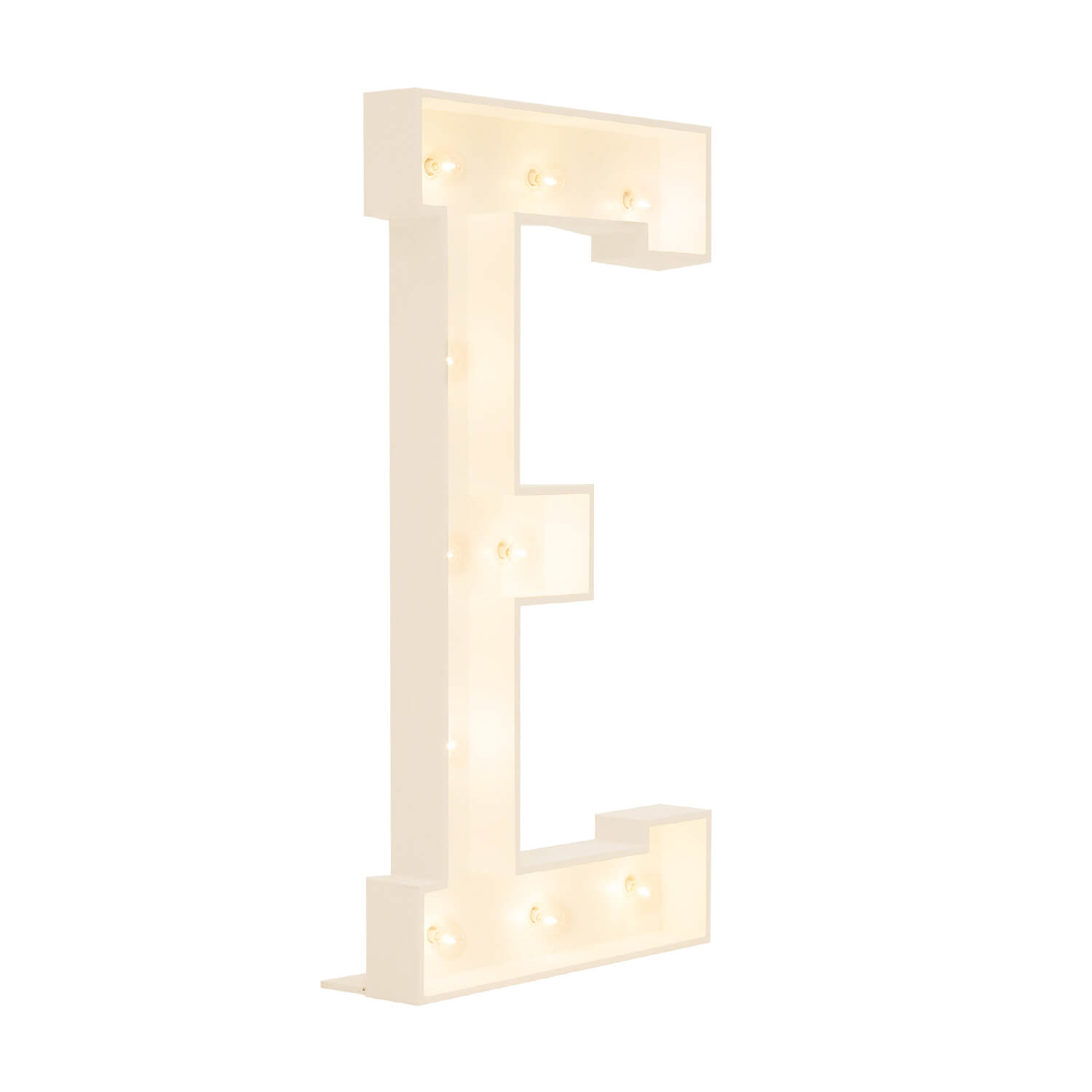 Wood Marquee Letter "E"