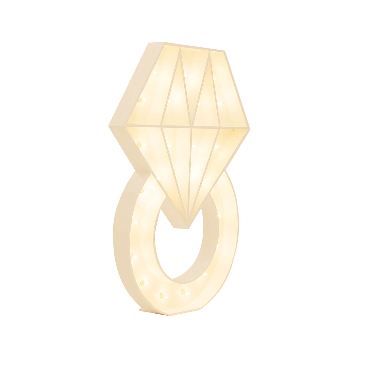 Wood Marquee Letter "Ring Symbol"