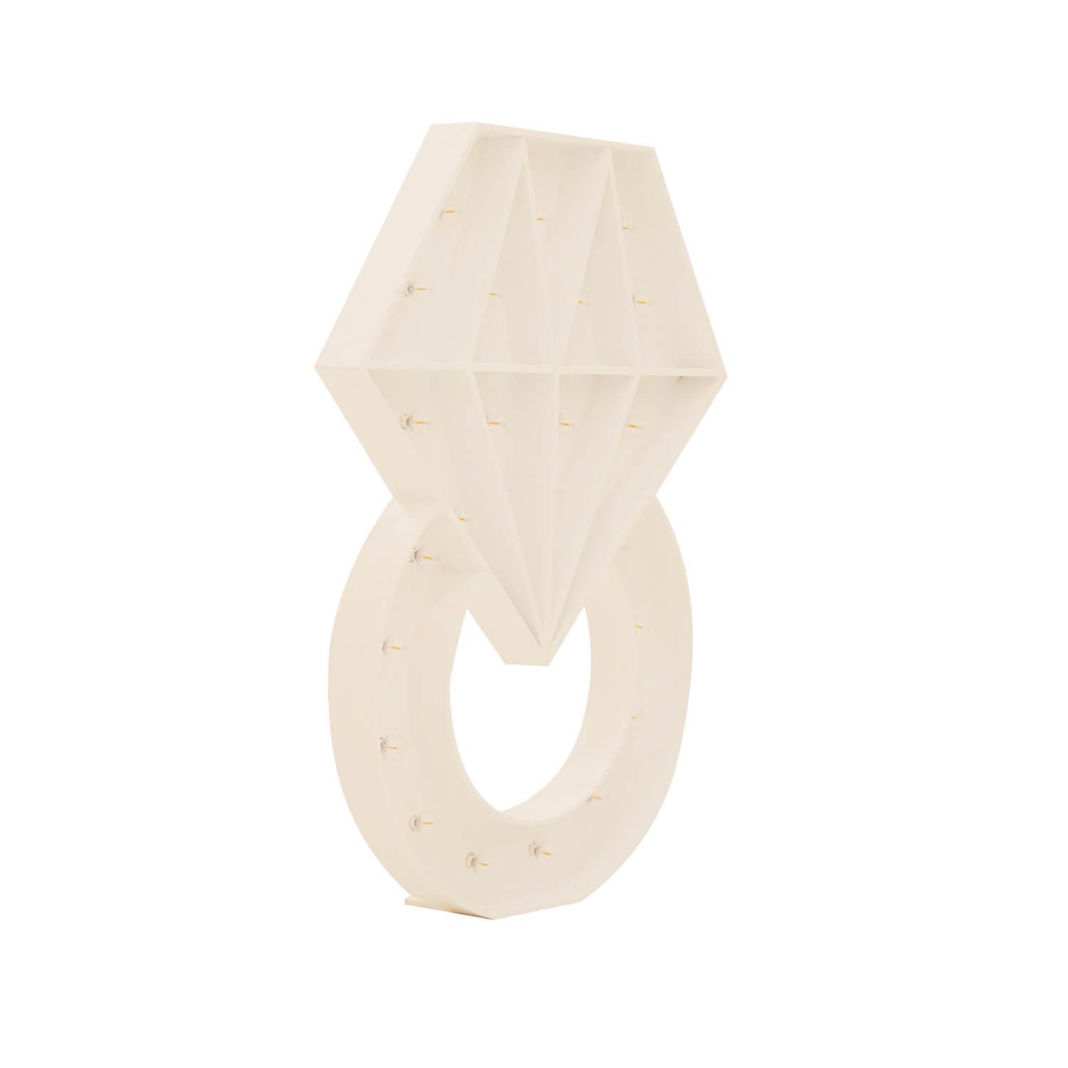 Wood Marquee Letter "Ring Symbol"