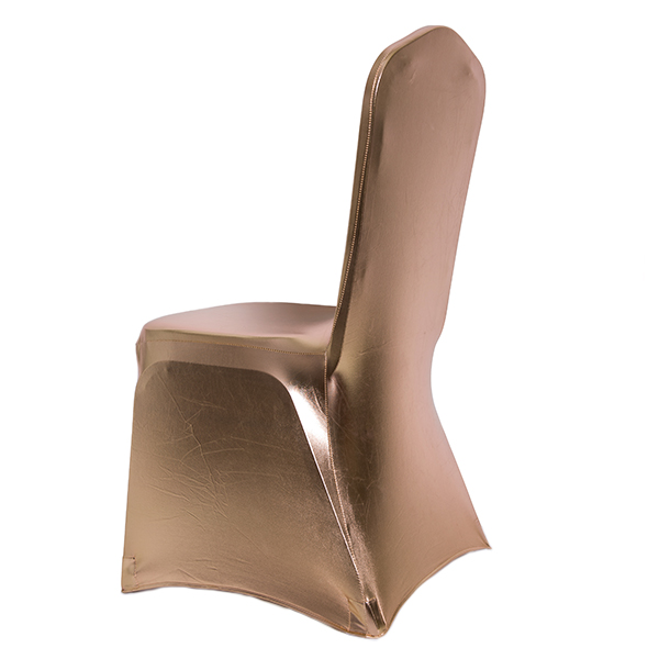 Metallic Gold Spandex Chair Covers | Gold Chair Covers for Weddings