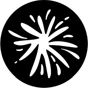 Splash - Stock Gobo for Gobo Light Projectors - Choose your size!